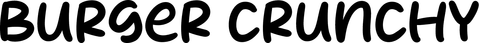 Burger Crunchy font | Fonts2u.com