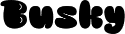 Busky 3D Demo rudeRight 字体 | Fonts2u.com