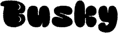 Busky Blur Demo Regular font | Fonts2u.com
