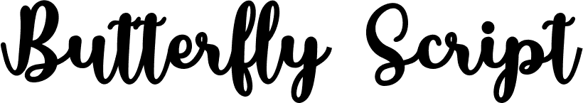 Butterfly Script font | Fonts2u.com