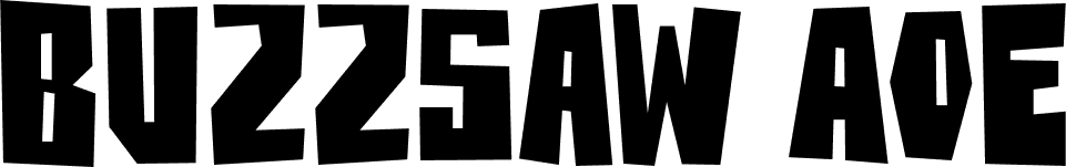 BuzzSaw AOE font | Fonts2u.com