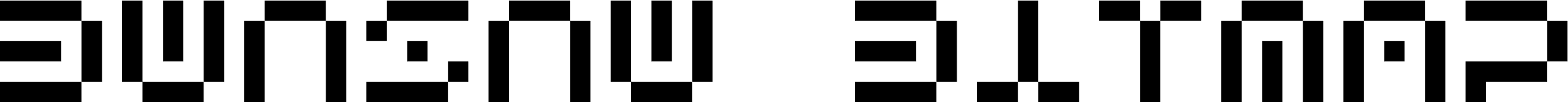 Bwnsnw Bitmap font | Fonts2u.com