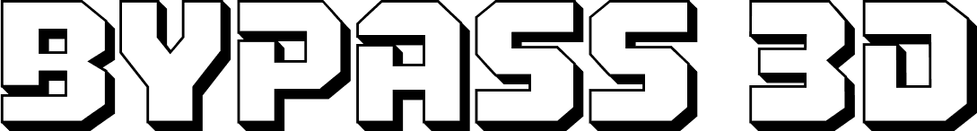 Bypass 3D Regular font | Fonts2u.com