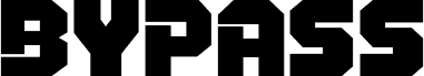 Bypass 3D Regular font | Fonts2u.com