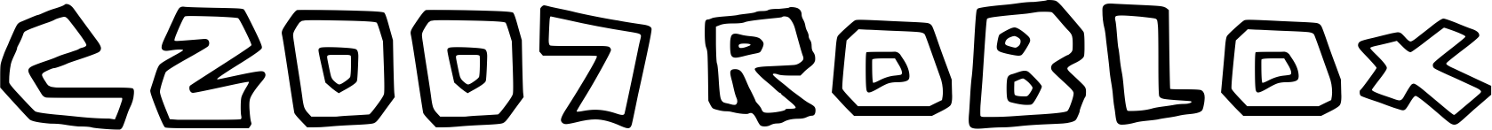 C2007 Roblox Font Regular 字体 | Fonts2u.com