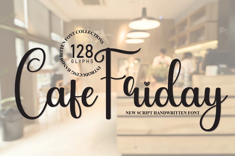 Cafe Friday font | Fonts2u.com