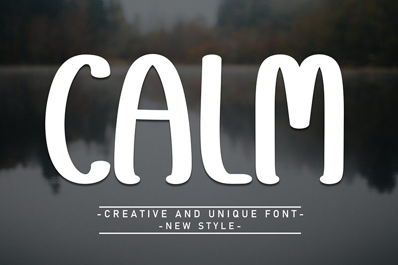 Calm font | Fonts2u.com