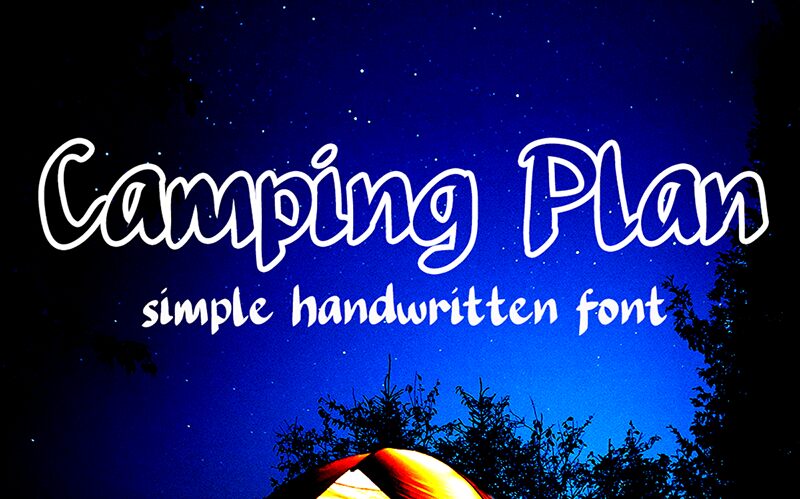 Camping Plan font | Fonts2u.com