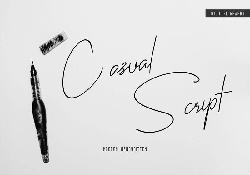 CasualScript font