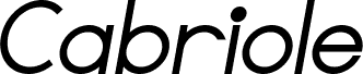 Cabriole Demo font