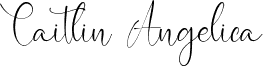Caitlin Angelica Italic font