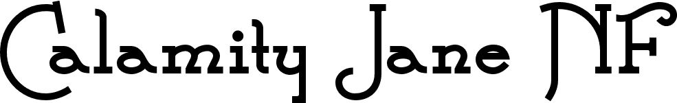Calamity Jane NF Bold font | Fonts2u.com
