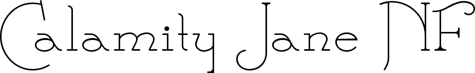 Calamity Jane NF font | Fonts2u.com