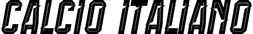 Calcio Italiano Free Personal Use 3 font | Fonts2u.com