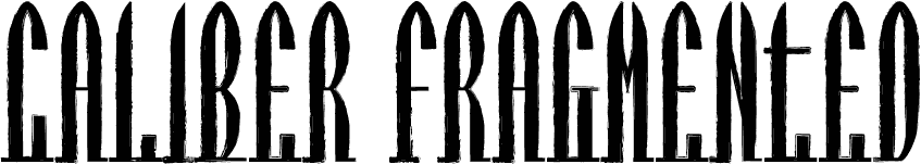Caliber Fragmented font | Fonts2u.com
