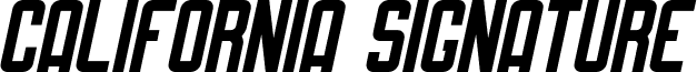 California Signature font