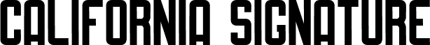 California Signature font