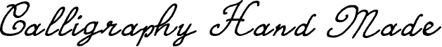 Calligraphy Hand Made police | Fonts2u.com