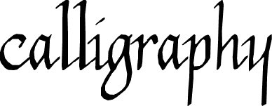 Calligraphy-Unicase font