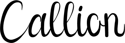 Callion Demo font