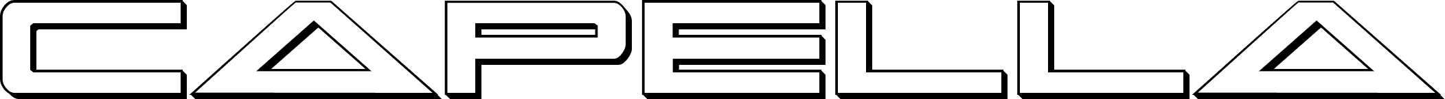 Capella 3D Regular font