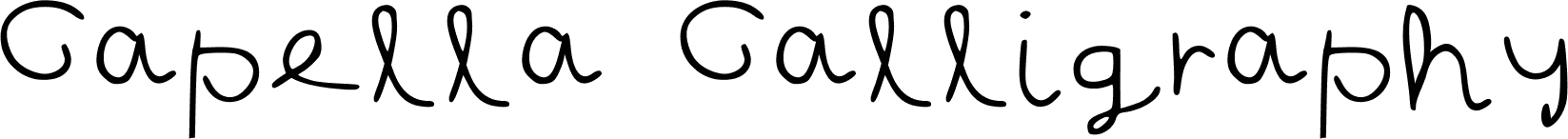 Capella Calligraphy Medium font | Fonts2u.com