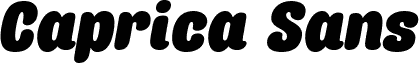 Caprica Sans Personal Use font
