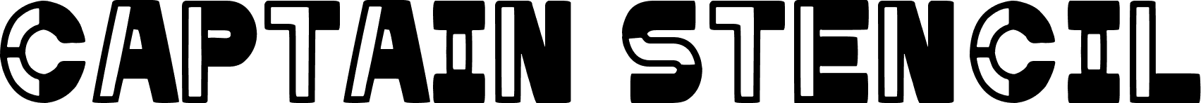 Captain Stencil font | Fonts2u.com