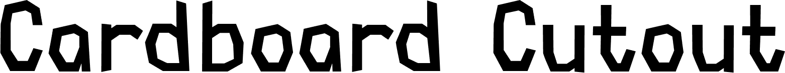 Cardboard Cutout font | Fonts2u.com