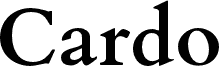 Cardo font | Fonts2u.com