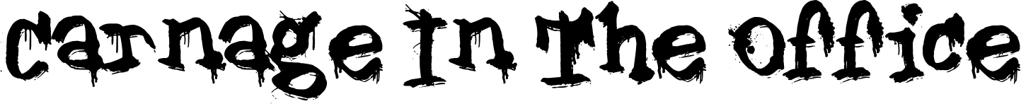 Carnage In The Office font | Fonts2u.com