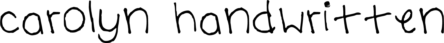 carolyn handwritten Medium font | Fonts2u.com