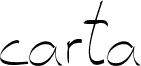 carta-Bold font