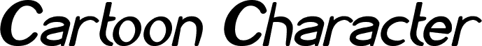 Cartoon Character Bold font