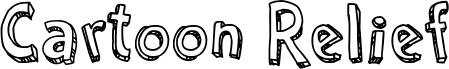 Cartoon Relief font | Fonts2u.com