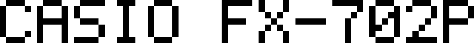 Casio FX-702P Regular font | Fonts2u.com