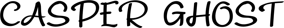 CASPER GHOST font | Fonts2u.com