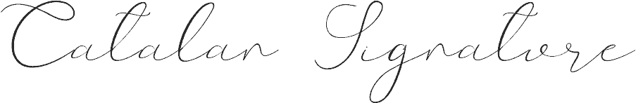 Catalan Signature font | Fonts2u.com