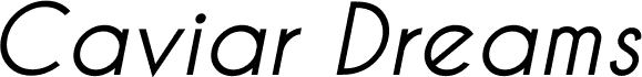 Caviar Dreams Bold font