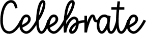 Celebrate Script font