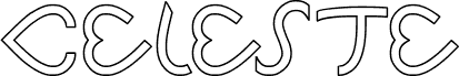 CELESTE Bold font