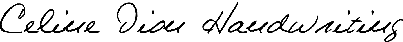 Celine Dion Handwriting font | Fonts2u.com