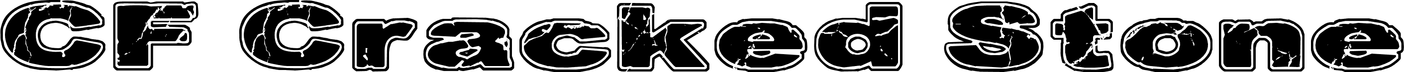 CF Cracked Stone Regular font