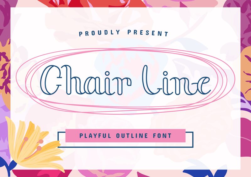 Chair Line font