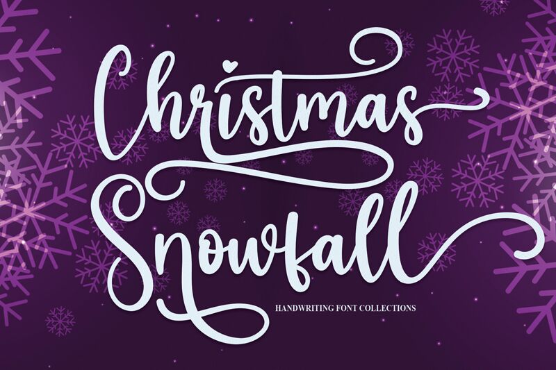 Christmas Snowfall font | Fonts2u.com