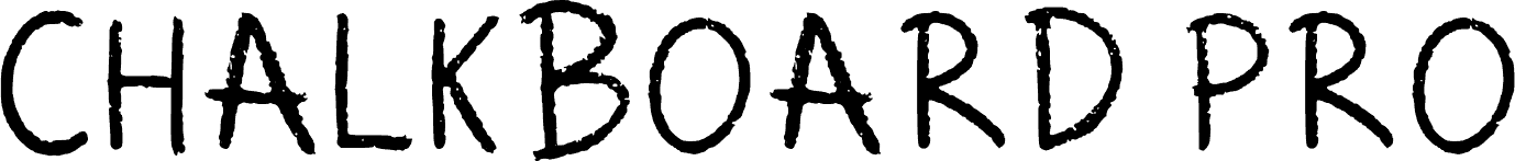 Chalkboard Pro Regular font | Fonts2u.com