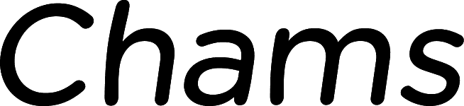 Chams Bold Italic font