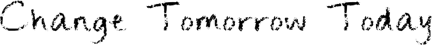 Change Tomorrow Today font