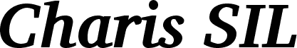 Charis SIL 字体