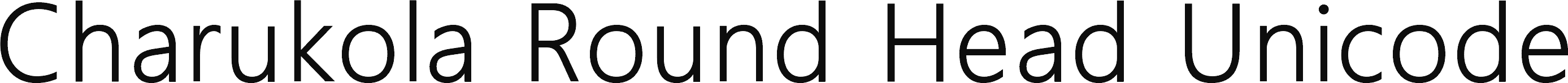 Charukola Round Head Unicode font